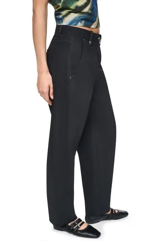 Dkny Barrel Leg Sanded Twill Pants