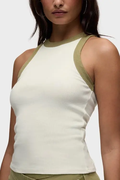 Hudson Jeans Ribbed Racer Tank