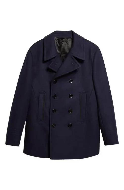 TOM FORD Soft Wool Felt Peacoat - Ucc Navy