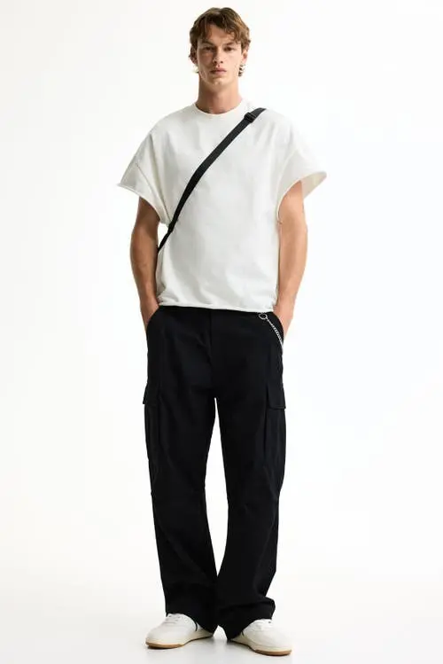 H&m Relaxed-fit Cargo Pants - Black