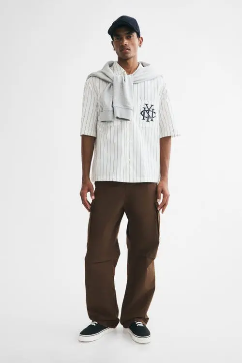 H&M Relaxed-fit Cargo Pants In Cotton - Dark Brown