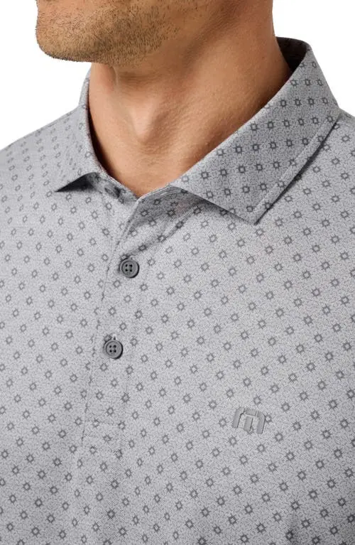 Travis Mathew Final Drive Geo Polo - Heather Grey