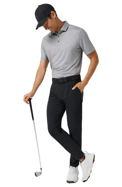 Travis Mathew Final Drive Geo Polo - Heather Grey