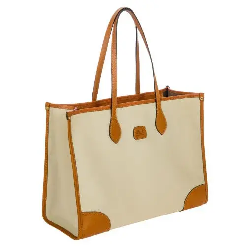 Bric'S Firenze Opera Tote Bag W/ Laptop Sleeves - Cream