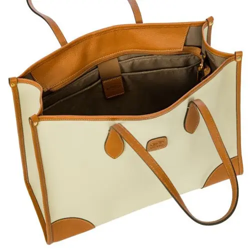 Bric'S Firenze Opera Tote Bag W/ Laptop Sleeves - Cream