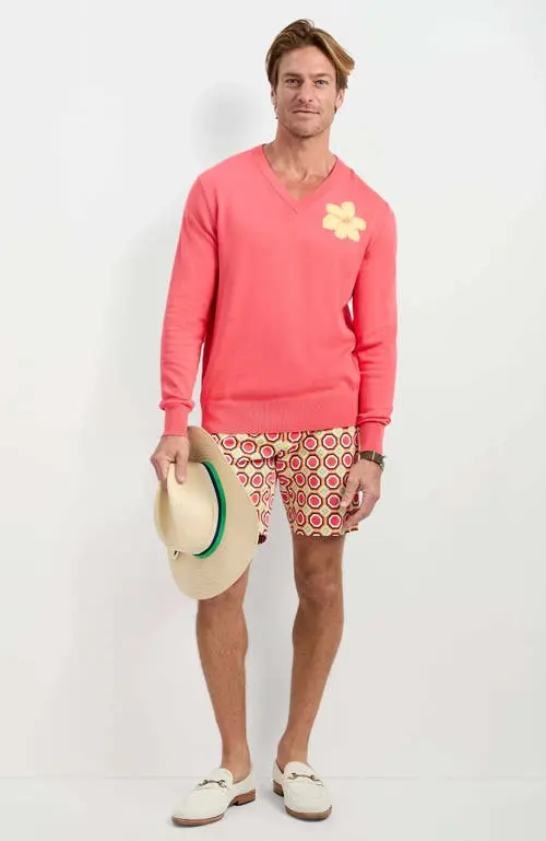 Mr Turk Lawrence Printed Herringbone Short - Salerno