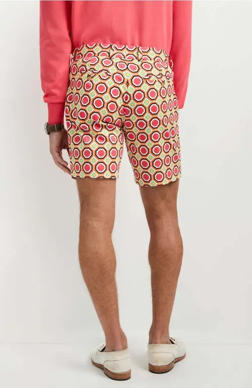 Mr Turk Lawrence Printed Herringbone Short