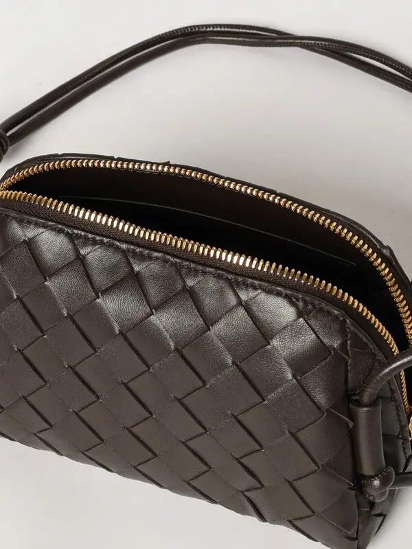 Bottega Veneta Concert Mini Crossbody Bag In Intrecciato Leather With Knots