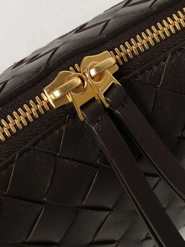 Bottega Veneta Concert Mini Crossbody Bag In Intrecciato Leather With Knots