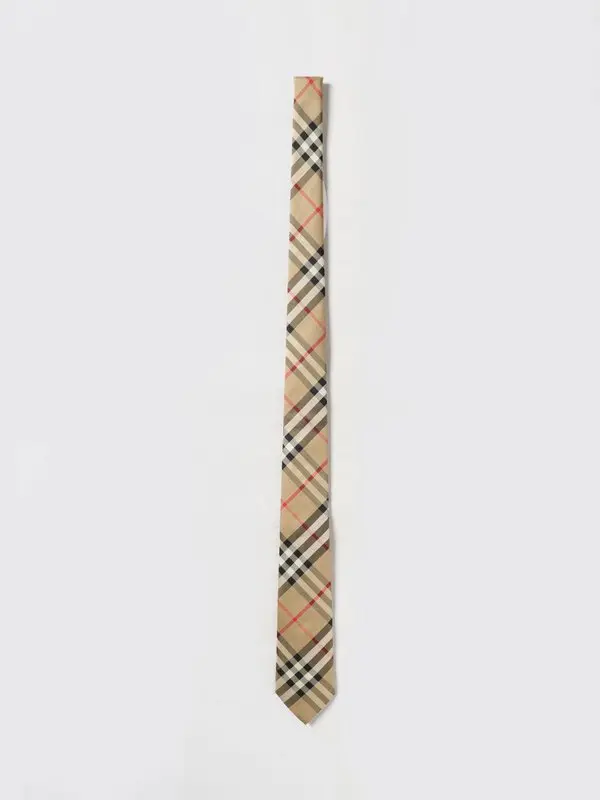 Burberry Vintage Check Silk Neck Tie - Beige