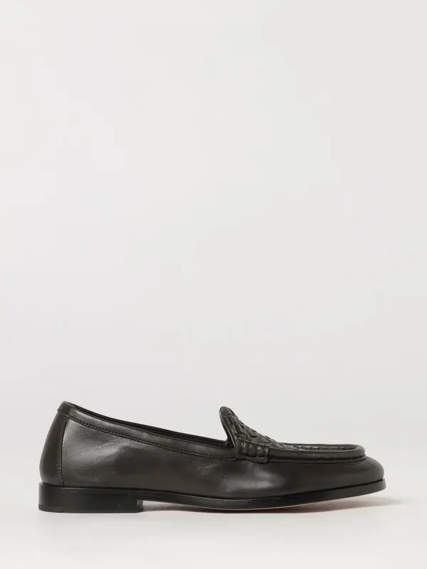 Bottega Veneta Silenzio Intrecciato Leather Loafers - Brown