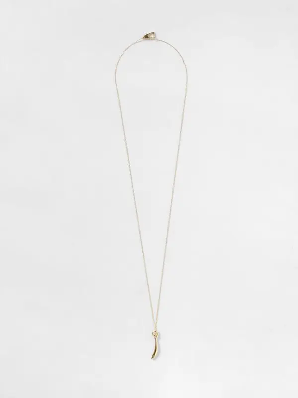 Bottega Veneta Gold-plated Silver Sardine Pendant Necklace - Yellow
