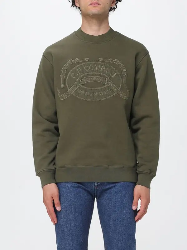 C.P. COMPANY Crew Neck Sweater - Green