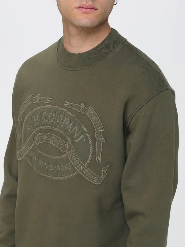 C.P. COMPANY Crew Neck Sweater - Green