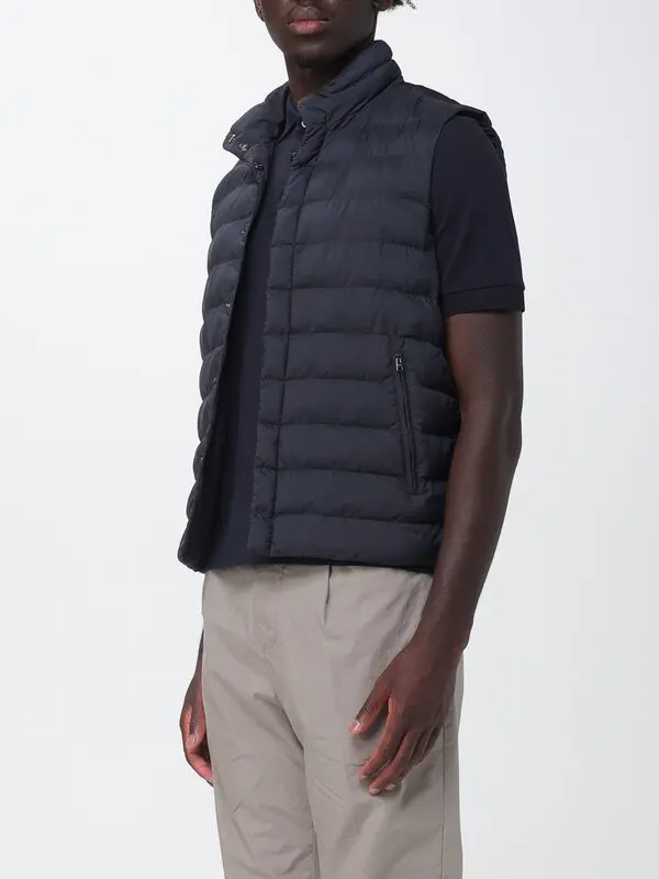 Herno Quilted And Padded Gilet - Navy