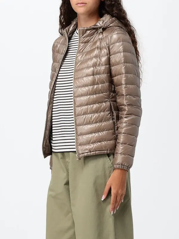 Herno Reversible Cropped Down Jacket In Water-repellent Nylon With Hood