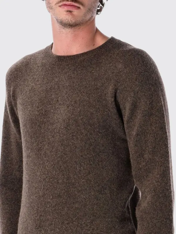 ROBERTO COLLINA Pure Wool Crewneck Jumper - Ebony