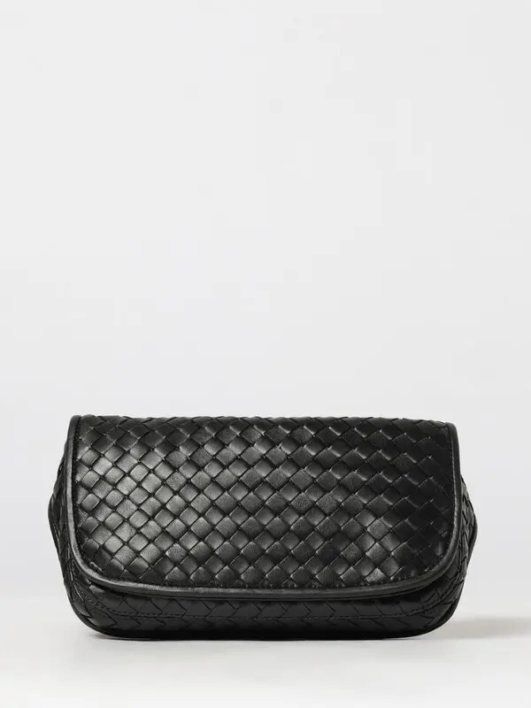 Bottega Veneta Intrecciato Lambskin Shoulder Belt Bag - Black 1
