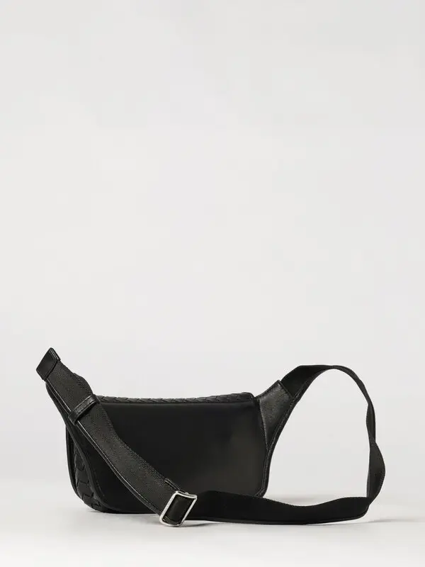 Bottega Veneta Intrecciato Lambskin Shoulder Belt Bag - Black