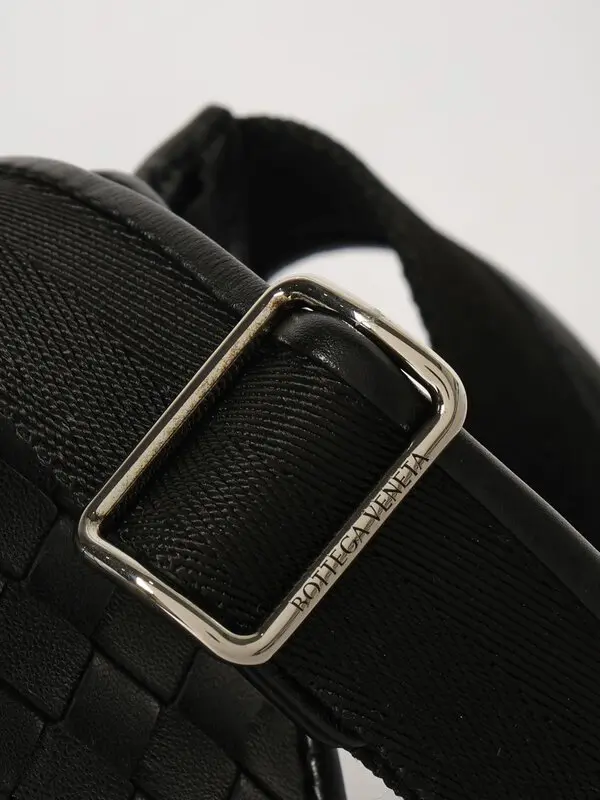 Bottega Veneta Intrecciato Lambskin Shoulder Belt Bag - Black