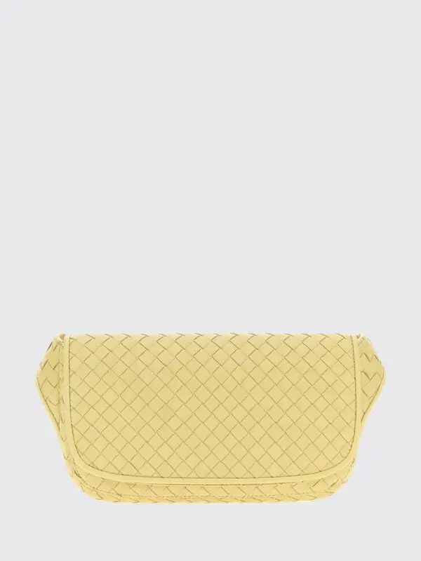 Bottega Veneta Intrecciato Lambskin Shoulder Belt Bag - Butter