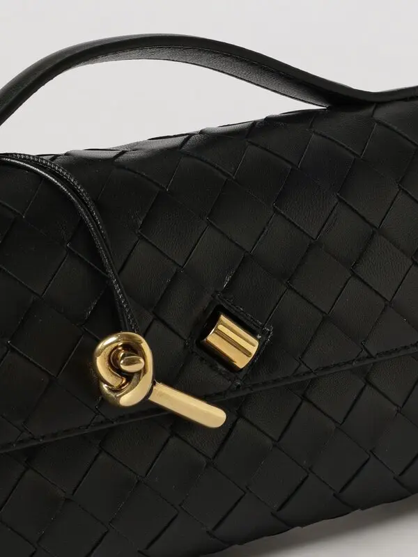 Bottega Veneta Woven Leather Clutch - Black