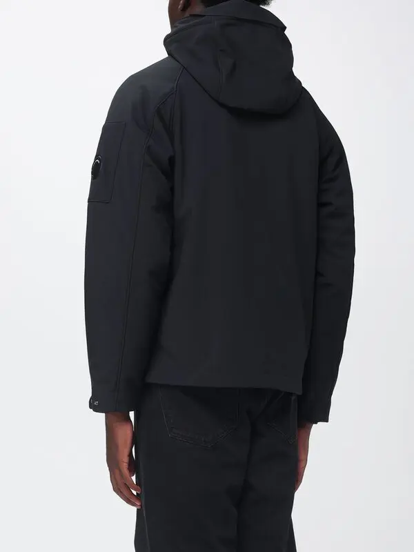C.P. COMPANY Short Quilted Technical Fabric Parka With Removable Hood