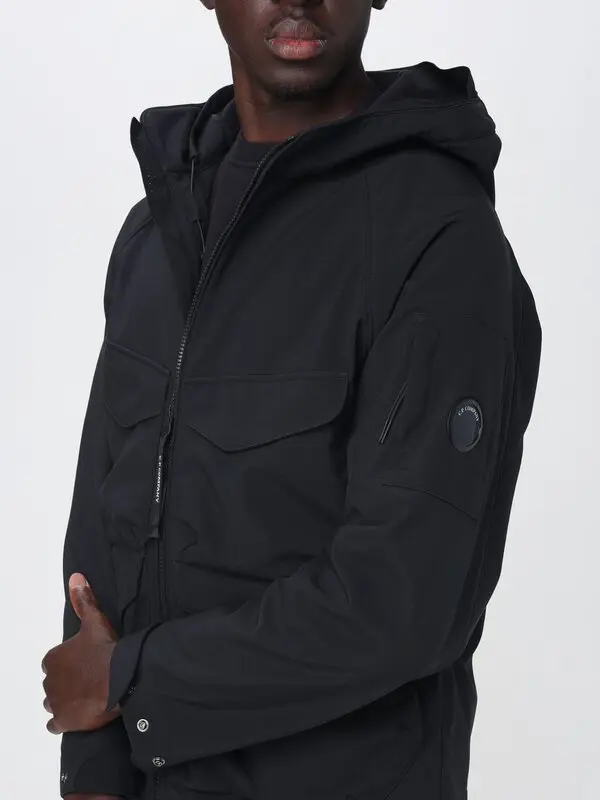 C.P. COMPANY Short Quilted Technical Fabric Parka With Removable Hood