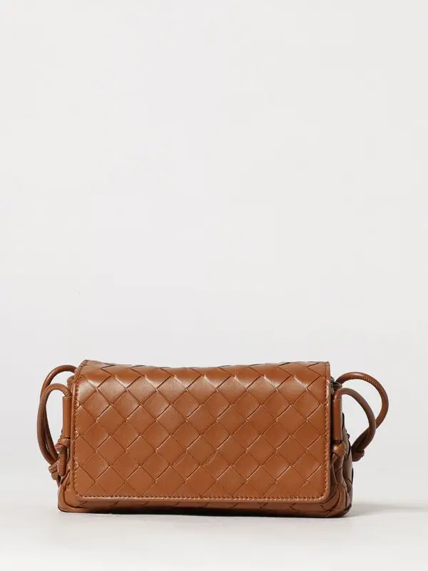 Bottega Veneta Woven Leather Clutch - Brown