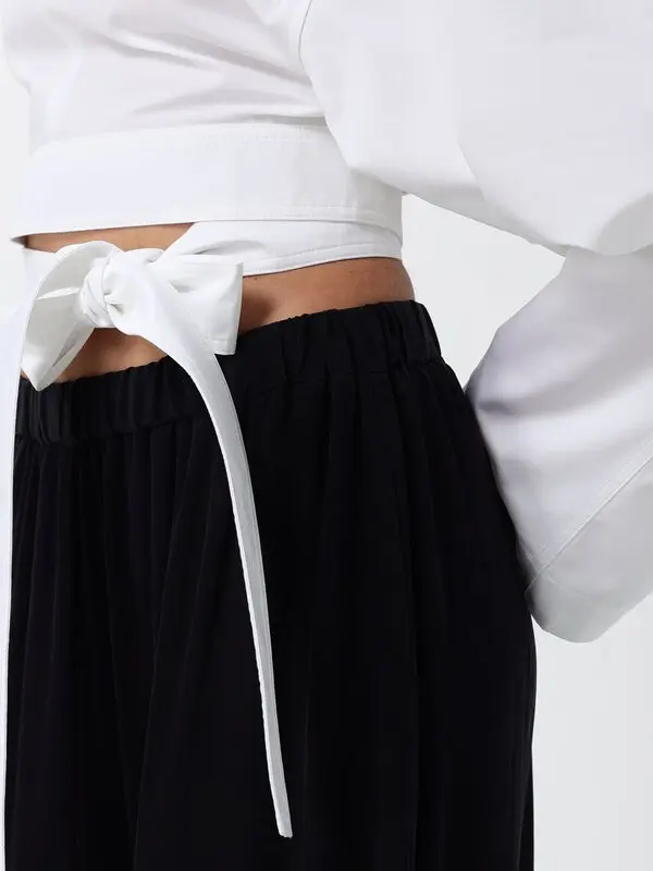 Alaïa Draped Tie Detail Cropped Top