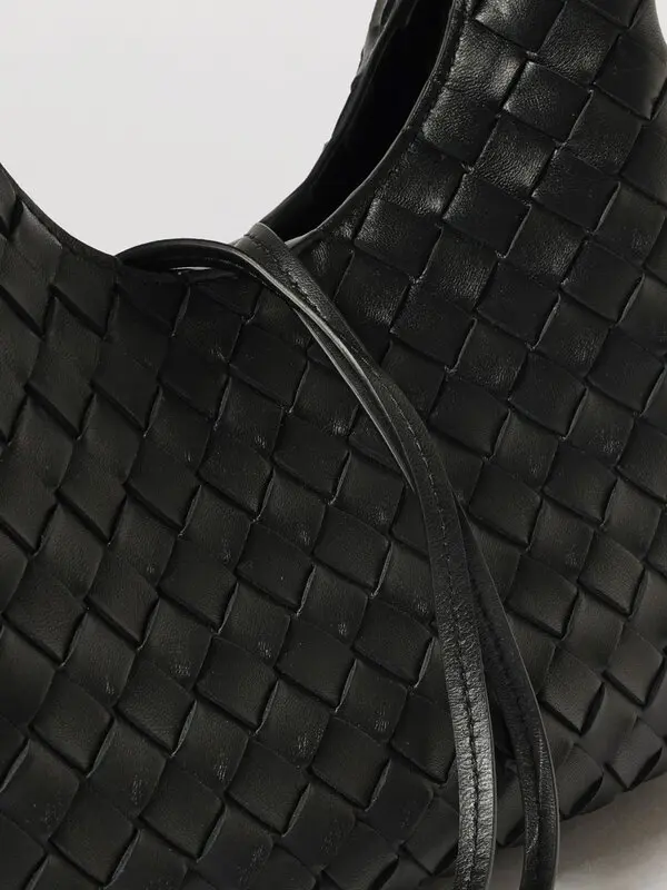 Bottega Veneta Small Campana Shoulder Bag - Black