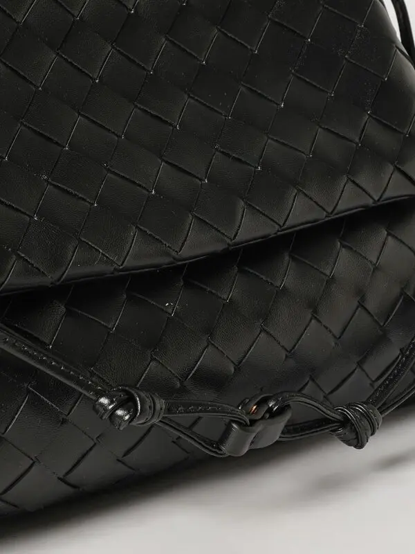 Bottega Veneta Small Intrecciato Calfskin Shoulder Bag - Black