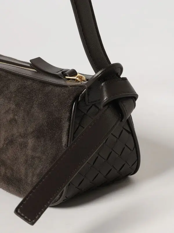 Bottega Veneta Small Nodo Shoulder Bag - Coffee