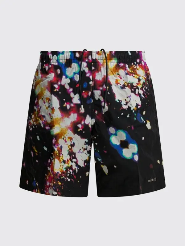 Alexander McQueen Printed Swim Shorts - Black