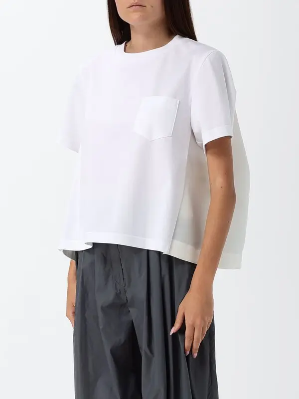 Sacai T-shirt With Pocket Detail