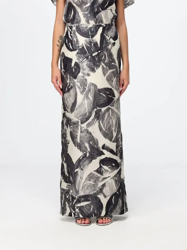 ALYSI Printed Maxi Skirt