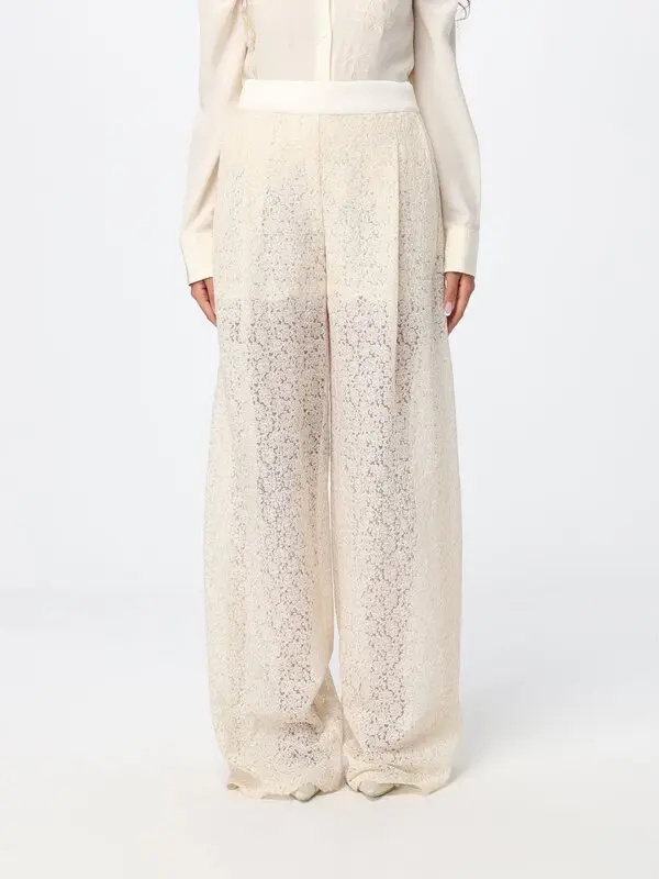 Ermanno Scervino Lace Wide Leg Pants - White