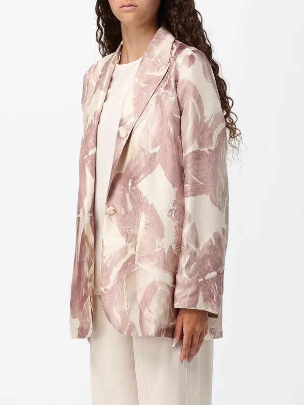 ALYSI Printed Blazer - Pink