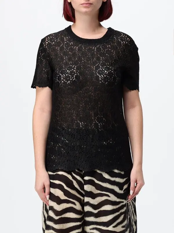 Ermanno Scervino Lace T-shirt - Black