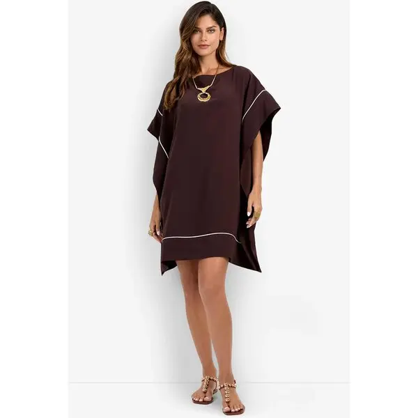 Trina Turk Kalena Caftan Dress - Carob