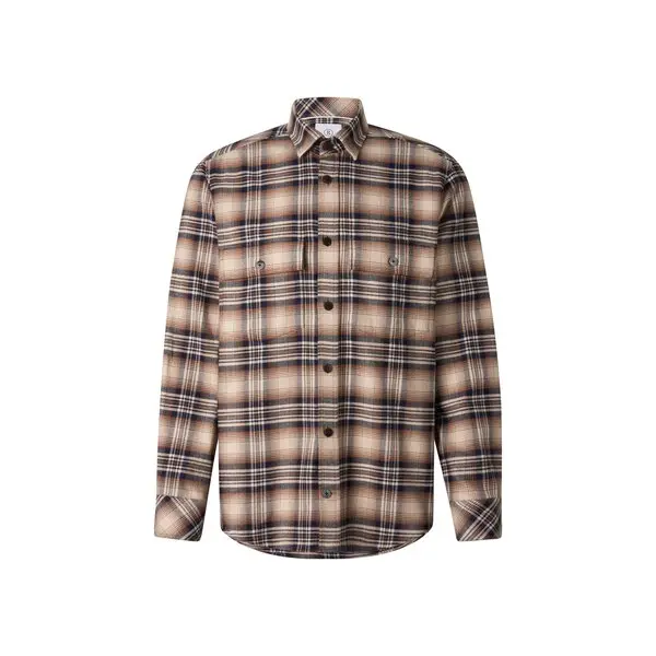 Bogner Heiko Flannel Shirt - Beige/navy Blue
