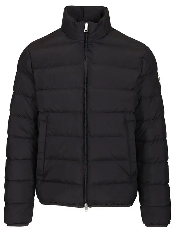 Moncler Short Baudinet Down Jacket - Blue