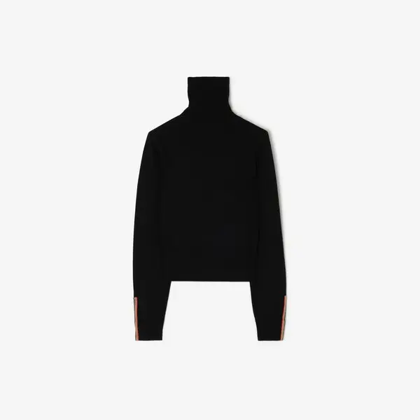 Burberry Wool Rollneck Sweater - Black
