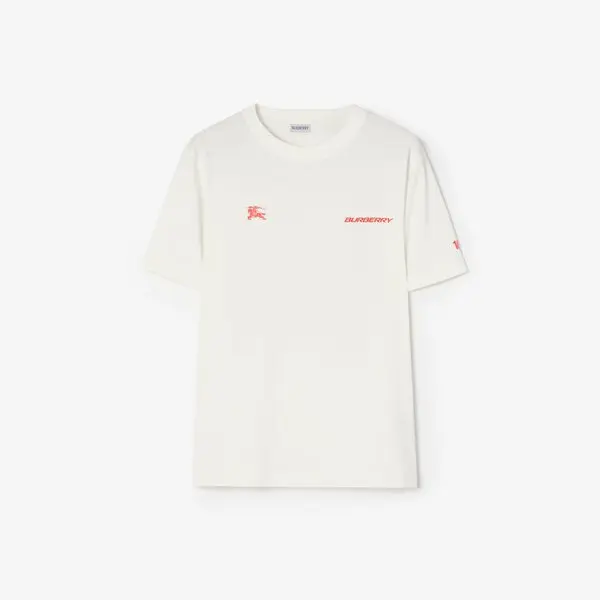 Burberry London Map Cotton T-shirt - Chalk White