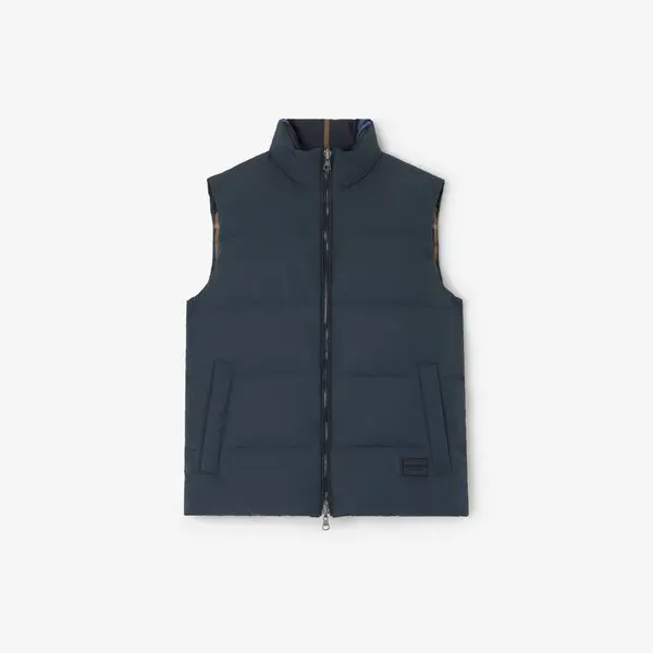 Burberry Reversible Puffer Gilet - Night Blue