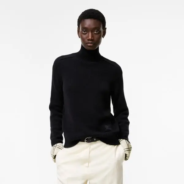 Burberry Cashmere Turtleneck Sweater - Black