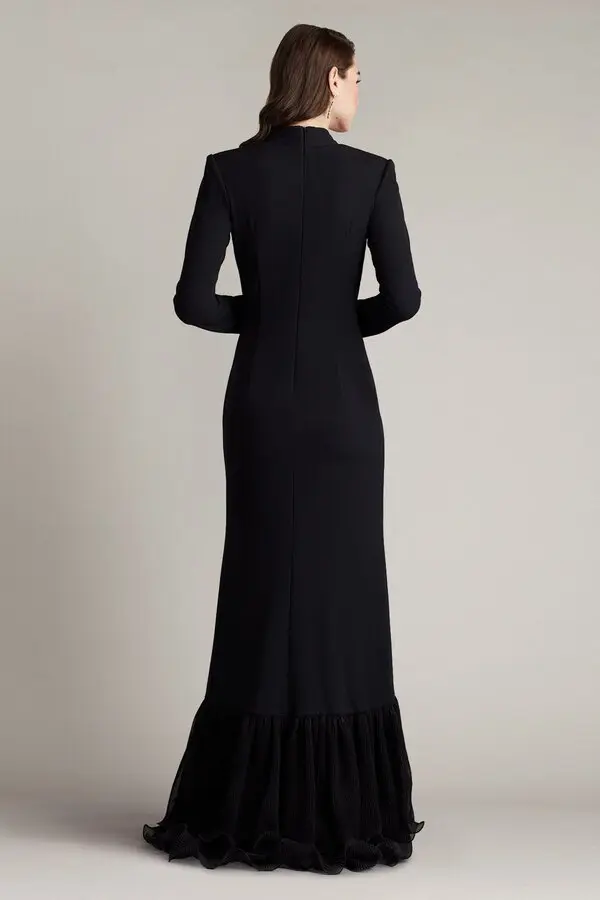 Tadashi Shoji Cascading Ruffle Gown