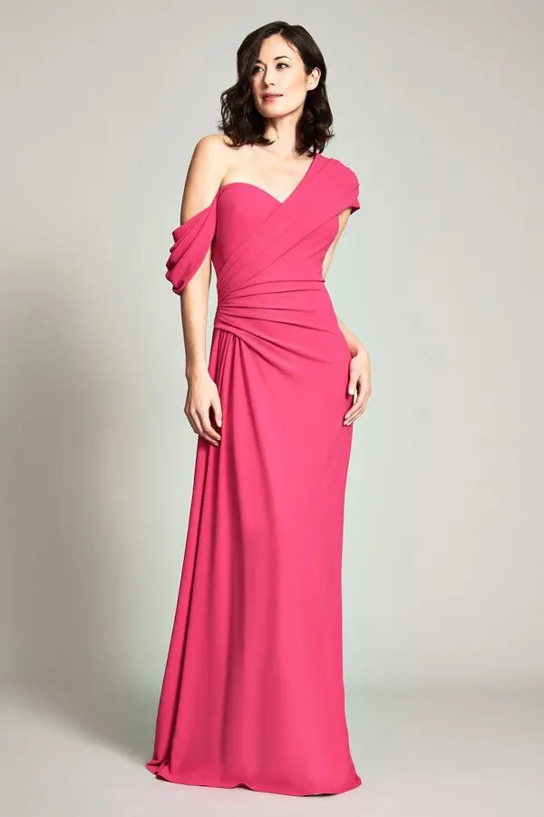 Tadashi Shoji Risa One-shoulder Gown - Blossom