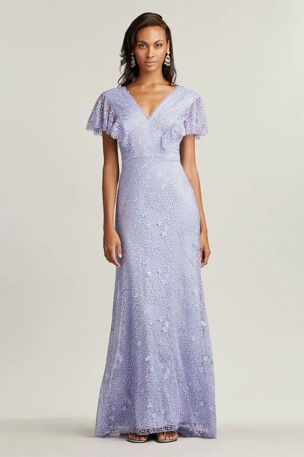 Tadashi Shoji Ayano A-line Gown - Lavender