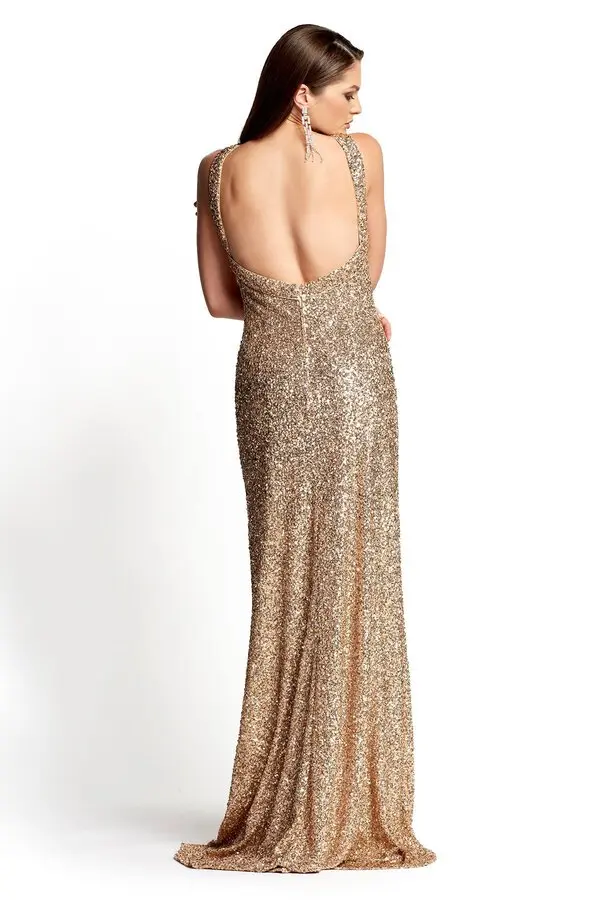 Tadashi Shoji Hawke Sequin Embellished Gown
